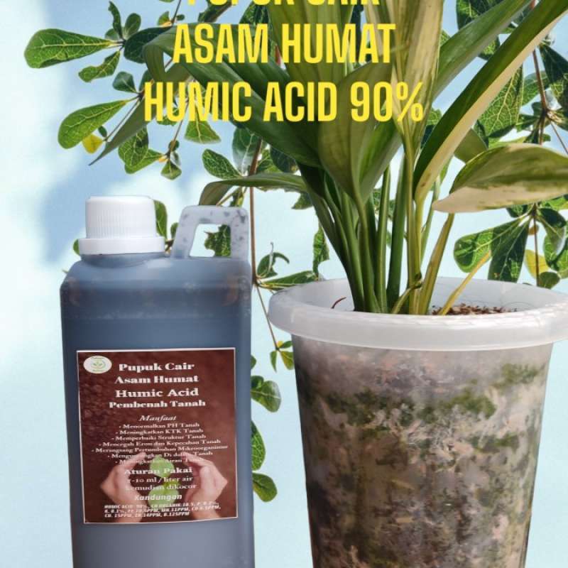 Promo Pupuk Cair Asam Humat Humic Acid 90% Pembenah Tanah Kemasan 1 ...