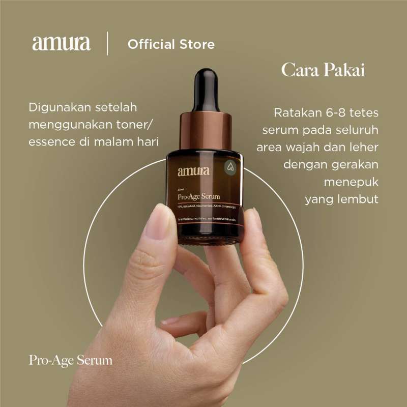 Jual Amura Pro-Age Serum Wajah dengan HPR Bakuchiol untuk Kulit Dewasa Lebih Berkilau ...