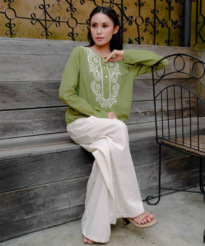 Jual Yasmin Top Moss Green Ramadan Edition By Coast Couture Bali - M Di ...