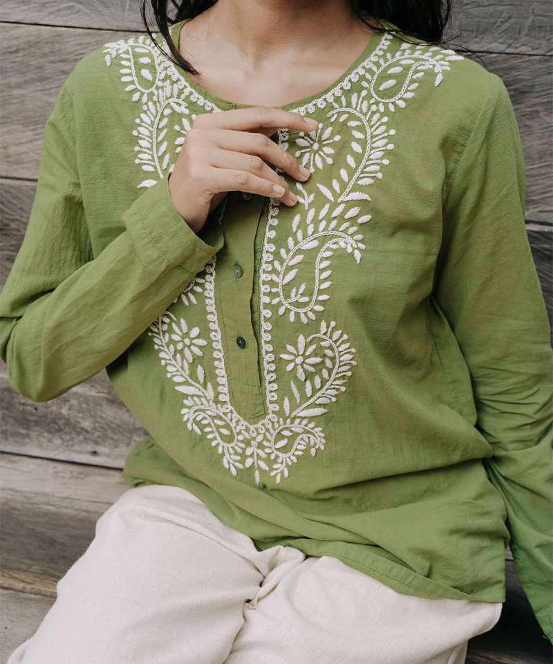 Jual Yasmin Top Moss Green Ramadan Edition By Coast Couture Bali - M Di ...