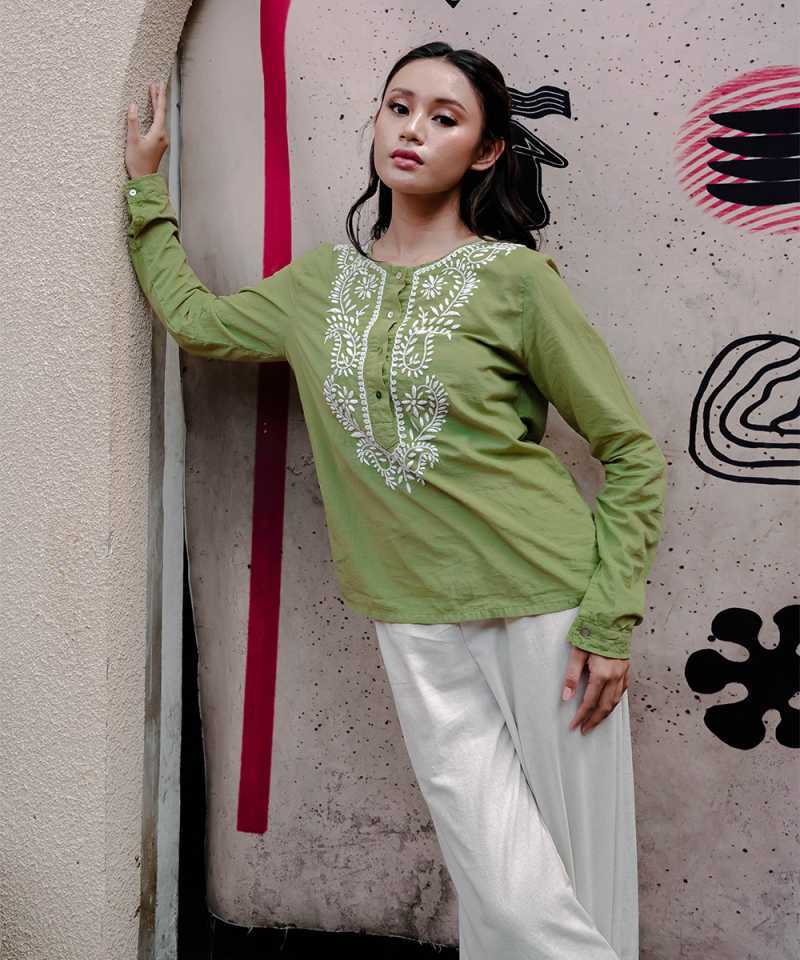 Jual Yasmin Top Moss Green Ramadan Edition By Coast Couture Bali - M Di ...