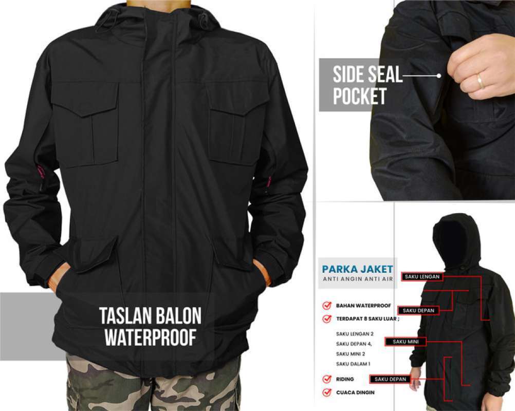 Promo Jaket Parka Pria Bgsr / Jaket Parka Pria Big Size - Navy Antiair ...