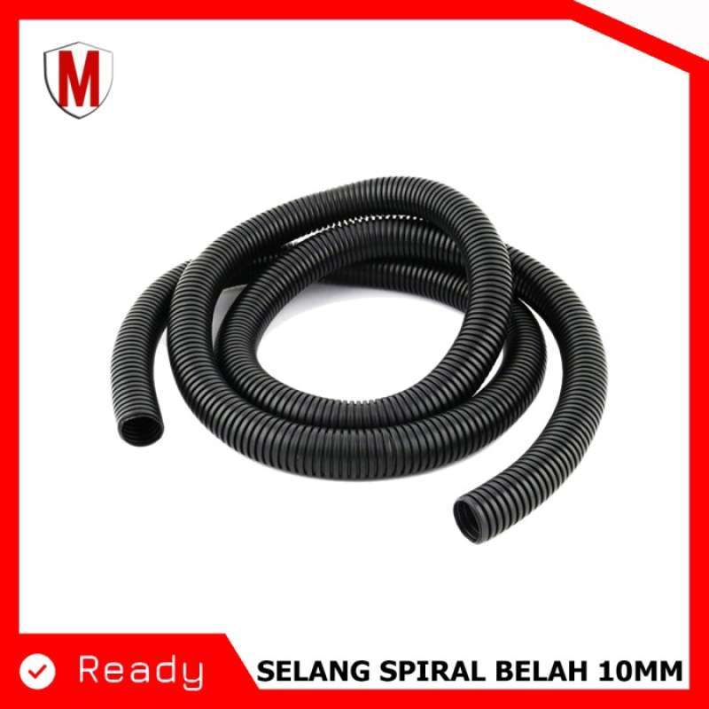 Promo Selang Kabel Spiral Model Belah Hitam 10mm X 100 Meter Universal ...