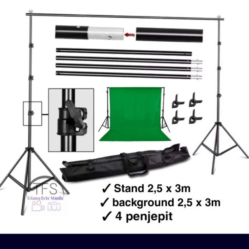 Promo Stand 2,5 X 3m Dan Paket Green Screen Diskon 9% Di Seller Quelma ...