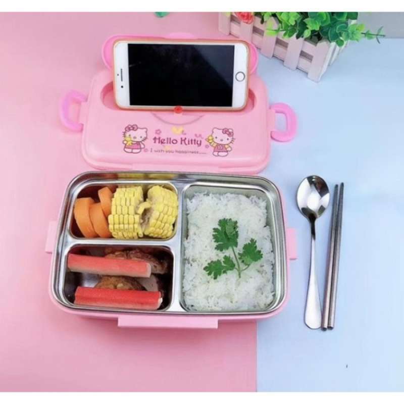 Promo Kotak Makan Anak Stainless 304 Doraemon Dan Hello Kitty - Lorena ...