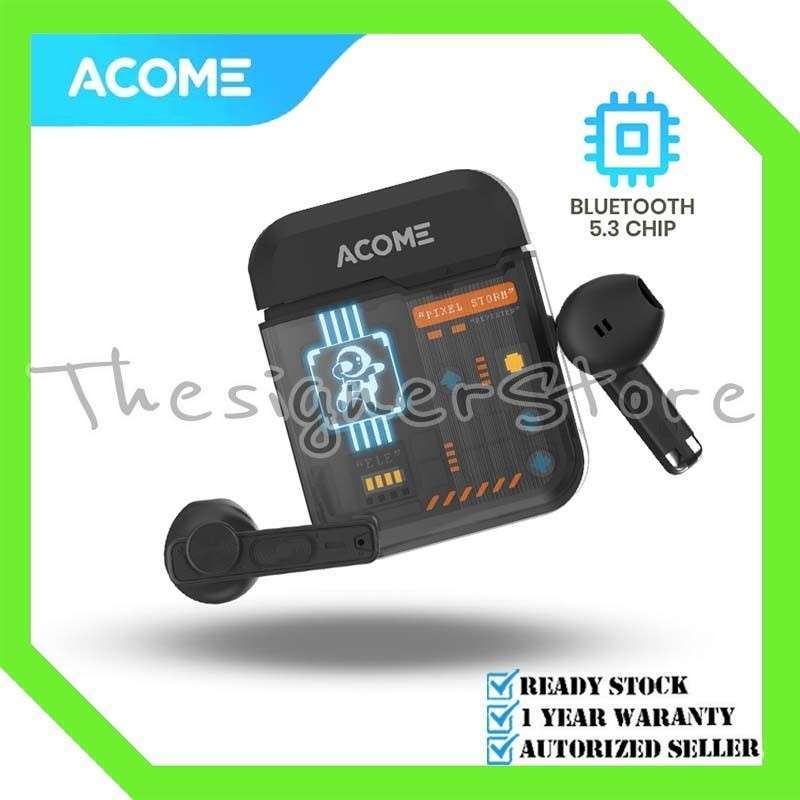 Promo Acome At06 Tws Bluetooth 5.3 Headset Transparent Low Latency 60ms ...