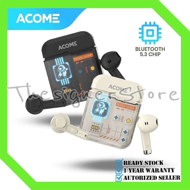 Promo Acome At06 Tws Bluetooth 5.3 Headset Transparent Low Latency 60ms ...