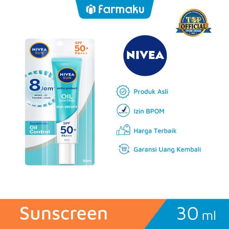 Promo Nivea Sun Serum Extra Protect Oil Control Spf 50+ Pa +++ Tube 30 ...