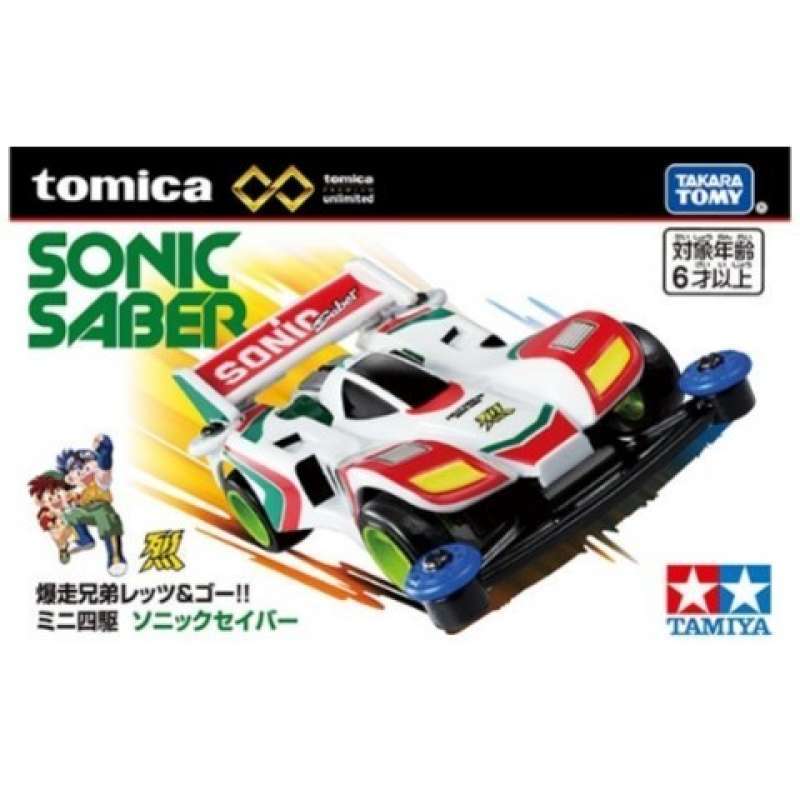 Jual Tomica Premium Unlimited Tamiya Mini 4wd Sonic Saber Magnum Saber ...