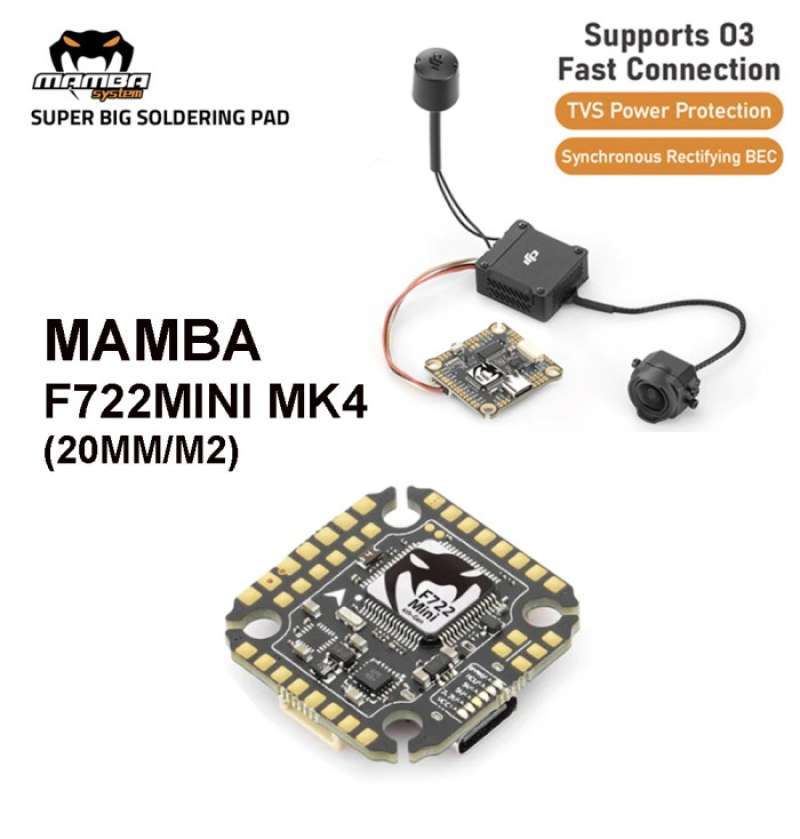 Promo Diatone Mamba Mk4 F722 Mini Flight Controller 20mm/m2 Diskon 23% ...