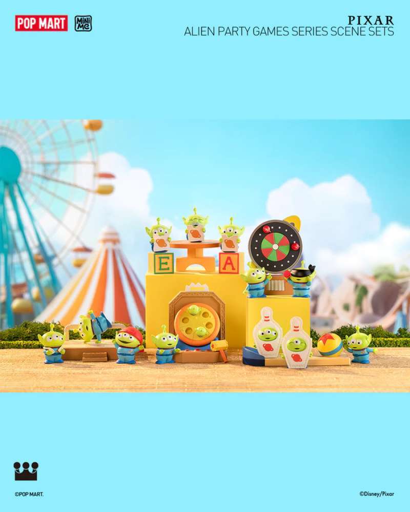 Jual Toys Pm Figure Pixar Alien Party Games Series Scene Blind Box Di ...