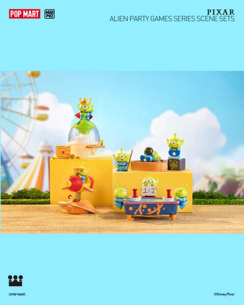 Jual Toys Pm Figure Pixar Alien Party Games Series Scene Blind Box Di ...