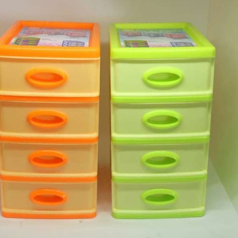 Promo Container Mini Susun 4 Laci Kecil Shinpo 363-4 / Box Tempat ...