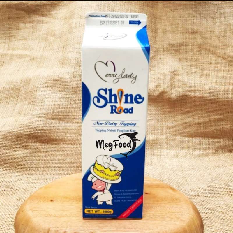 Jual Shine Road Non Dairy Whipping Cream|topping Nabati Halal 1l Di ...