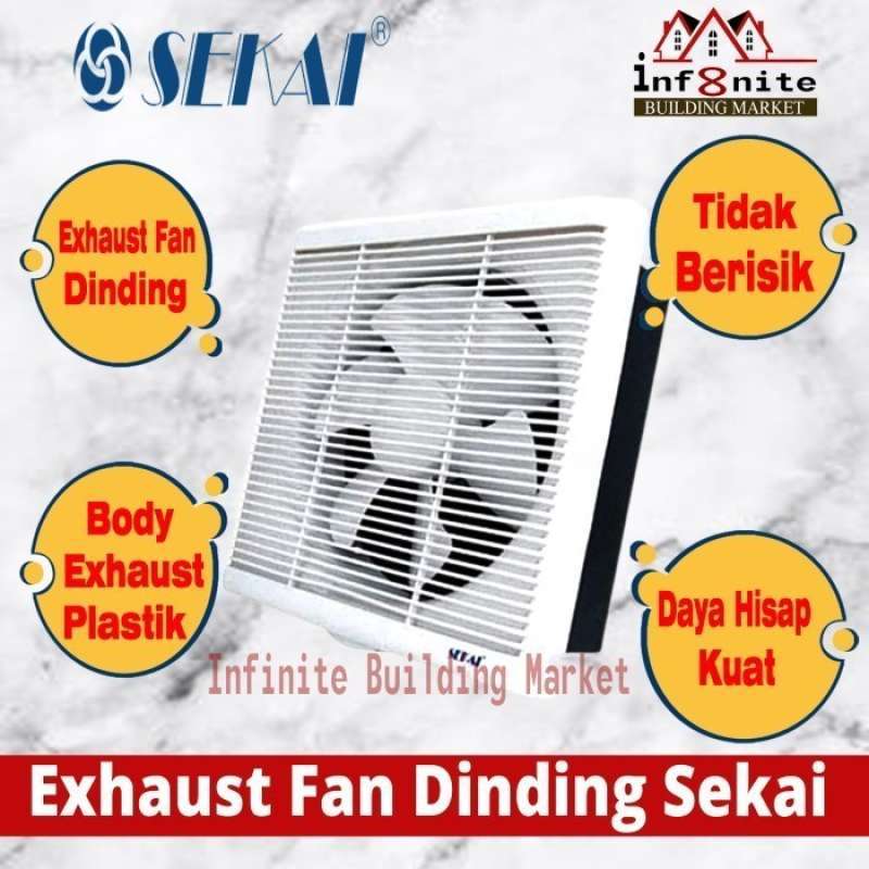 Promo Wall Exhaust Fan Dinding 12 Inch Sekai Wef 1290 Hexos Dinding ...