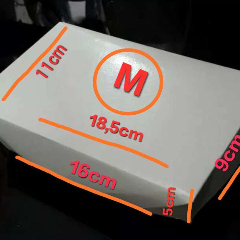 Promo Paper Lunch Box Anti Panas / Kotak Makanan/dus Makanan Food Uk M ...