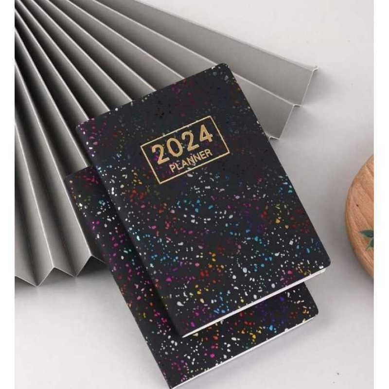 Jual Minkys Buku Catatan Harian 2024 Notebook Planner 365 Days Glitz A7 ...