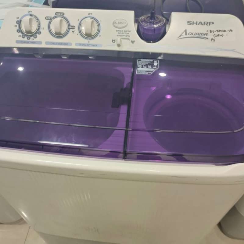 Promo Mesin Cuci 2 Tabung Sharp 8kg Es-t85cr-vk Diskon 7% Di Seller ...