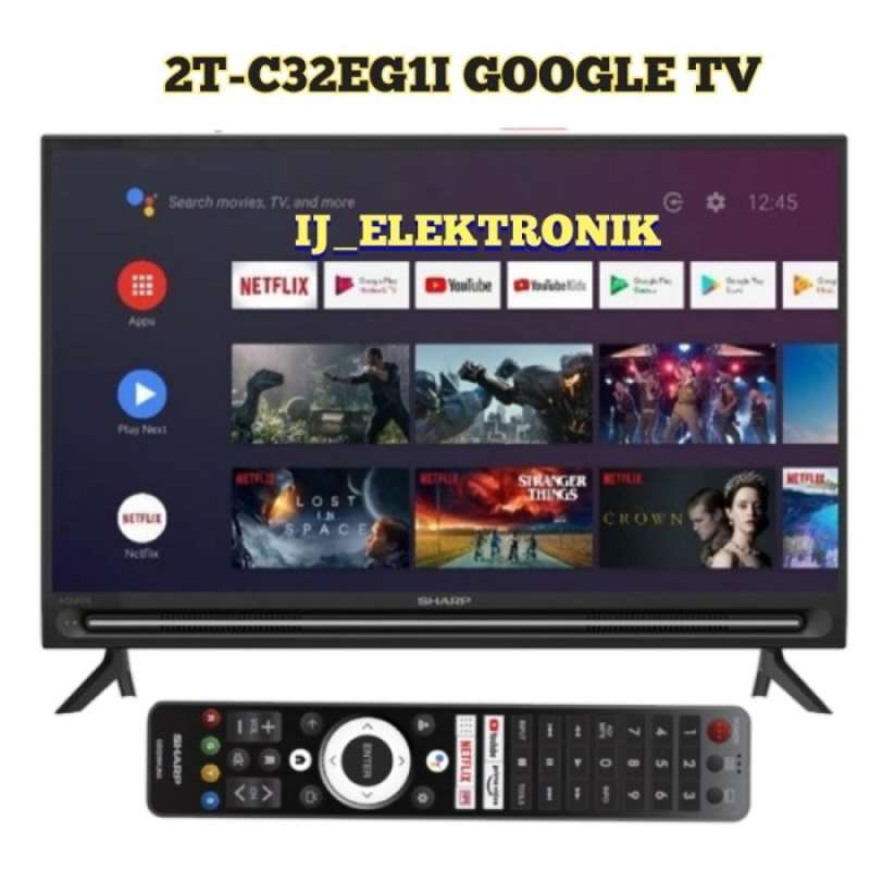 Promo Sharp Led Tv 32 Inch 2t-c32eg1i Google Tv Dvb-t2 Android 11 - Tv Aja Diskon 4% Di Seller ...