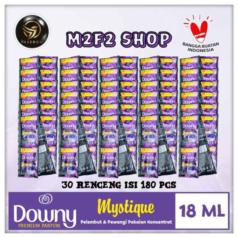 Promo Downy Premium Parfum Mystique Softener | Pelembut & Pewangi Pakaian Sachet - 18 Ml ...