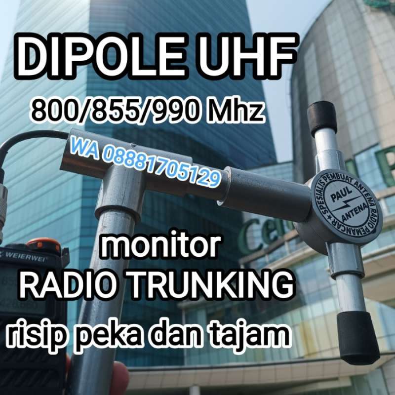 Promo Antena Dipole Uhf 855mhz Monitor Radio Trunking Diskon 50% Di Seller Xionstore - Meruya ...