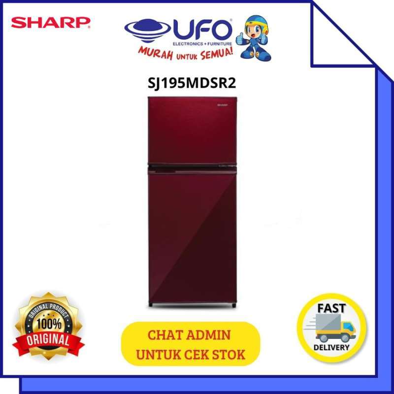 Jual Sharp Sj195mdsr2 Kulkas 2 Pintu 172 Liter - Merah Di Seller Ufo ...