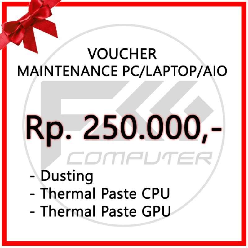 Promo E-voucher Paket Maintenance Dekstop Pc 250k Fcc Komputer ...