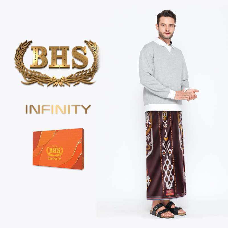 Promo Sarung Bhs Infinity Gold Motif V32 Ekb Coklat Diskon 50% Di ...