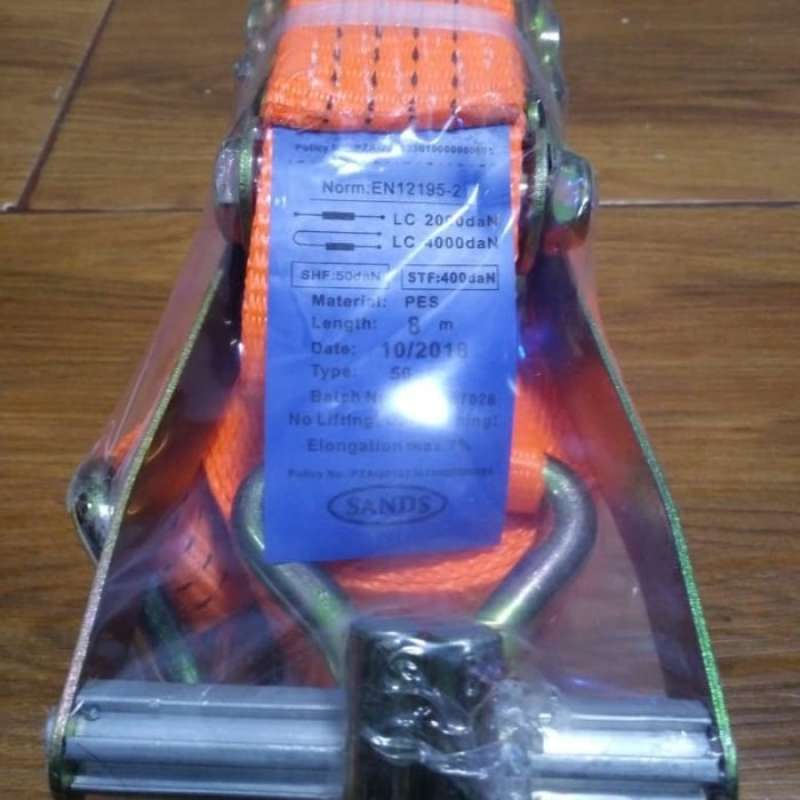 Promo Webbing Cargo Retchet Tie Down Trek Belt Lashing Belt 2 X 8 Meter ...