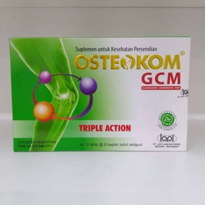 Jual Osteokom Gcm Triple Action 30 Kaplet Di Seller Rian_0406 Shop ...