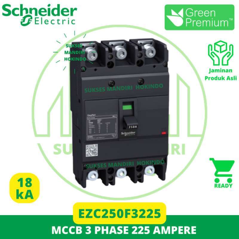 Promo Mccb 3 Phase 225 Ampere 3p 225a Sni Schneider Easypact Ezc250f Diskon 23% Di Seller ...