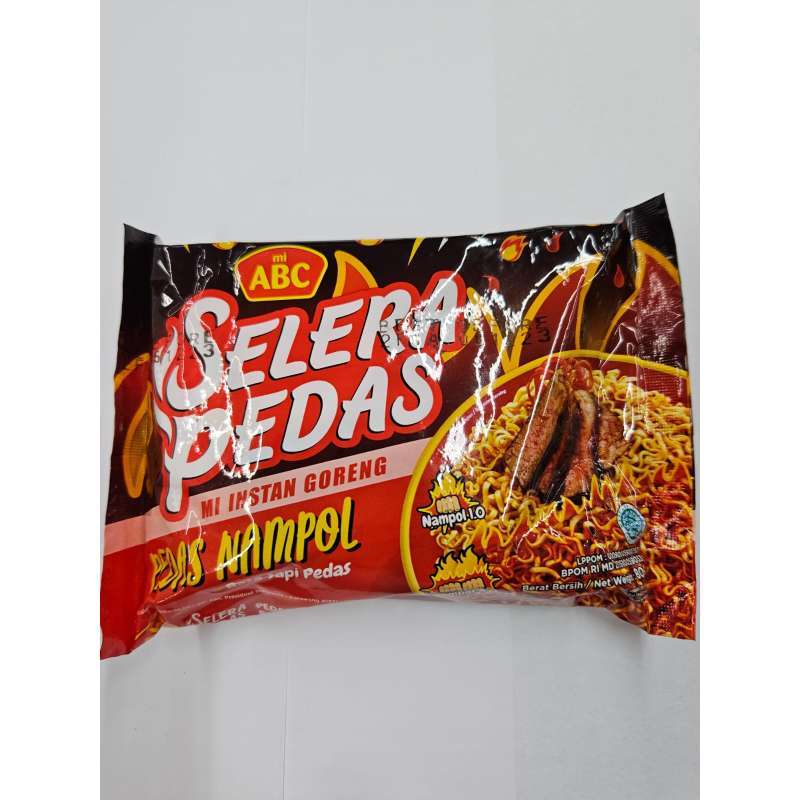 Jual Mie Instan Abc Mie Goreng Selera Pedas Nampol Sapi Pedas 80g Di ...