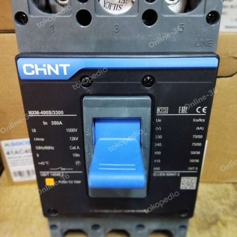 Promo Mccb Nxm-400s 3p 315a 350a 400a ,50ka Breaker Chint Diskon 23% Di Seller Darmaroca ...