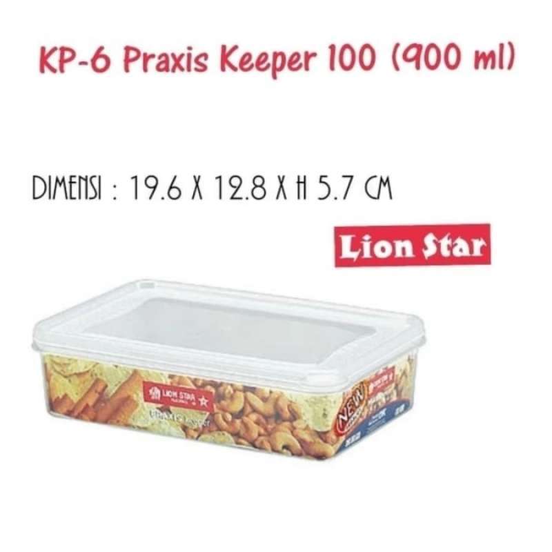 Jual Praxis Keeper 100 Lion Star Kotak Makan 900 Ml Kp6 Di Seller Olebu Shop - Purwokerto Kulon ...