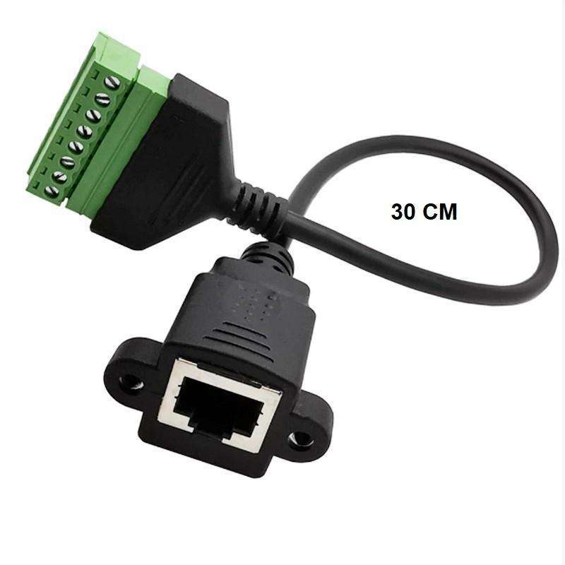 Jual Adapter Connector Ethernet Rj45 Female / Male To 8 Pin - Rj45f To ...