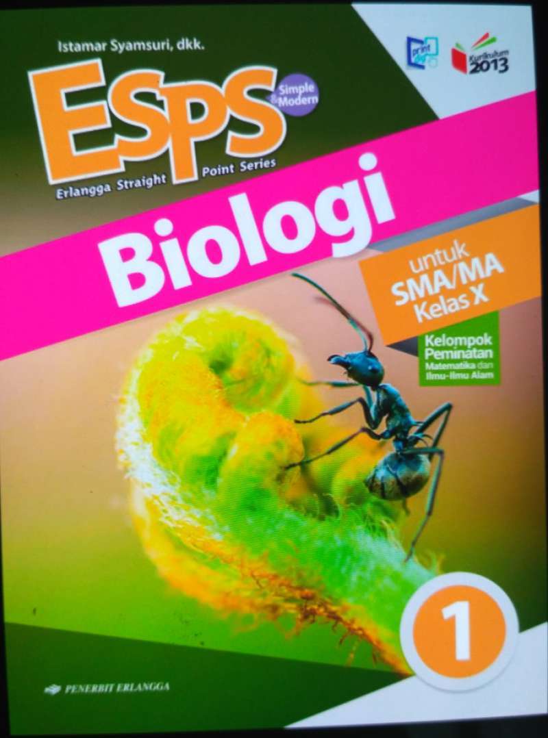 Promo Esps Biologi Sma Ma Kls X Jilid 1 K 13n Diskon 27% Di Seller Huka Shop - Kebon Jeruk, Kota ...