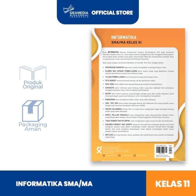 Promo Buku Informatika Sma/ma Kelas 11 - Kurikulum Merdeka Diskon 28% ...