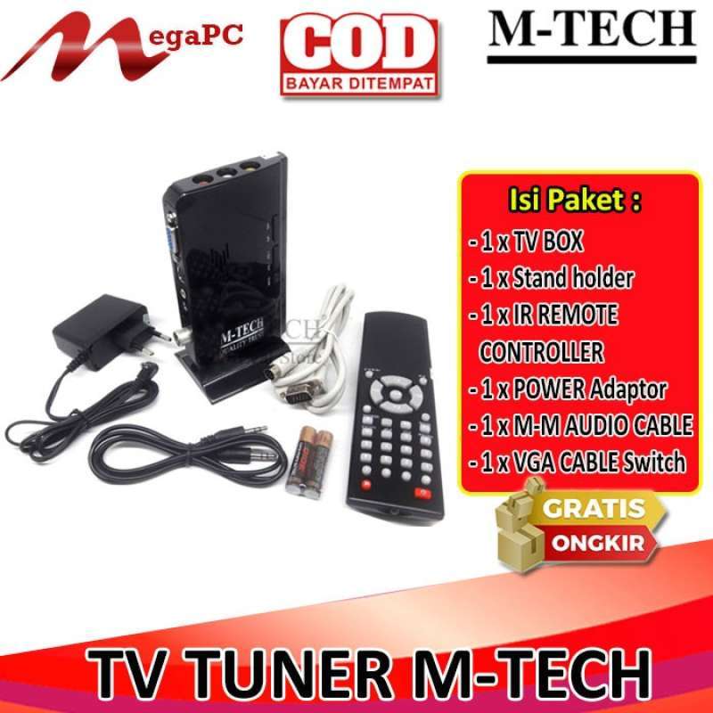 Promo 100% Produk Ori Tv Tuner External Box Receiver For Crt And Lcd M-tech Diskon 23% Di Seller ...