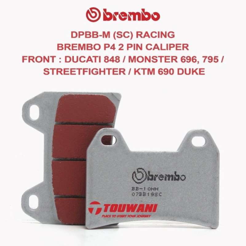 Promo Kampas Rem Brembo P4 2 Pin Sc Racing Ducati Monster Front Diskon ...