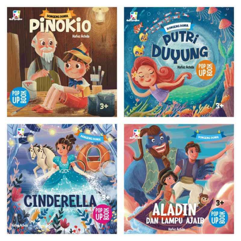 Promo Buku Pop Up Book Dongeng Dunia: Pinokio Putri Duyung Cinderella ...
