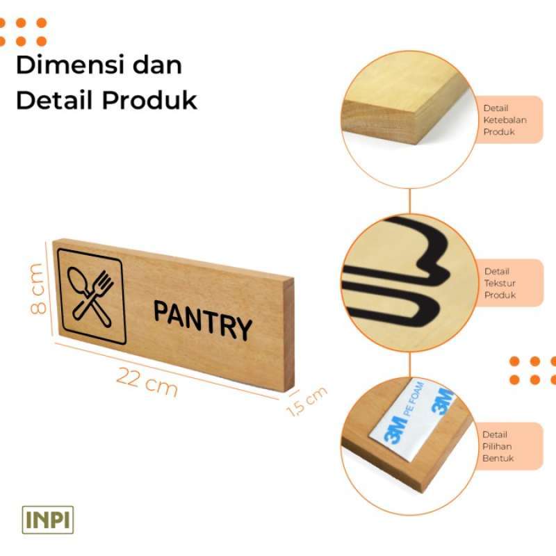 Jual Pantry Area Sign System - Signage System - Wall Sign - Door Sign ...