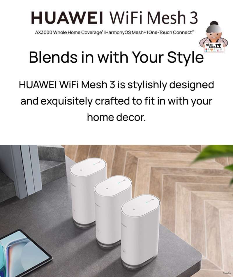 Jual Huawei Wifi Mesh 3 Ax3000 Whole Home Mesh Wi-fi 6 Plus System - 1 ...