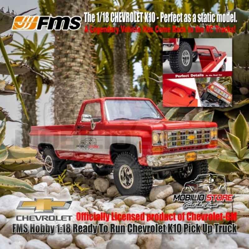 Promo Fms Hobby 1:18 Rtr Chevrolet K10 Pick Up Truck Crawler Off Road ...