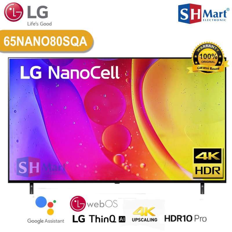 Jual Smart Tv Lg 65 Inch Nano Cell Tv 65nano80sqa Uhd 4k Hdr 65nano80 New 2022 Garansi Resmi ...
