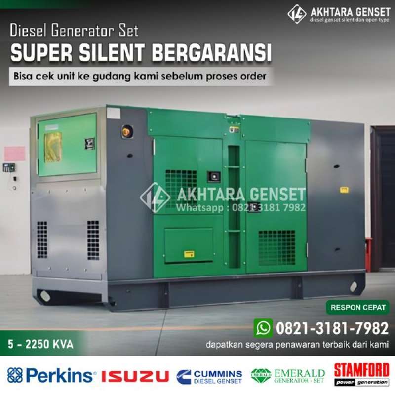 Jual Pusat Genset Surabaya 30 Kva Merk Cummins Perkins Isuzu Emerald Genset Silent Di Seller ...