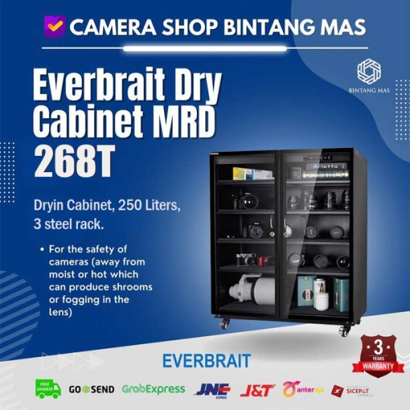Jual Everbrait Electric Dry Cabinet Mrd-268t For Camera Lens (250 Liter ...