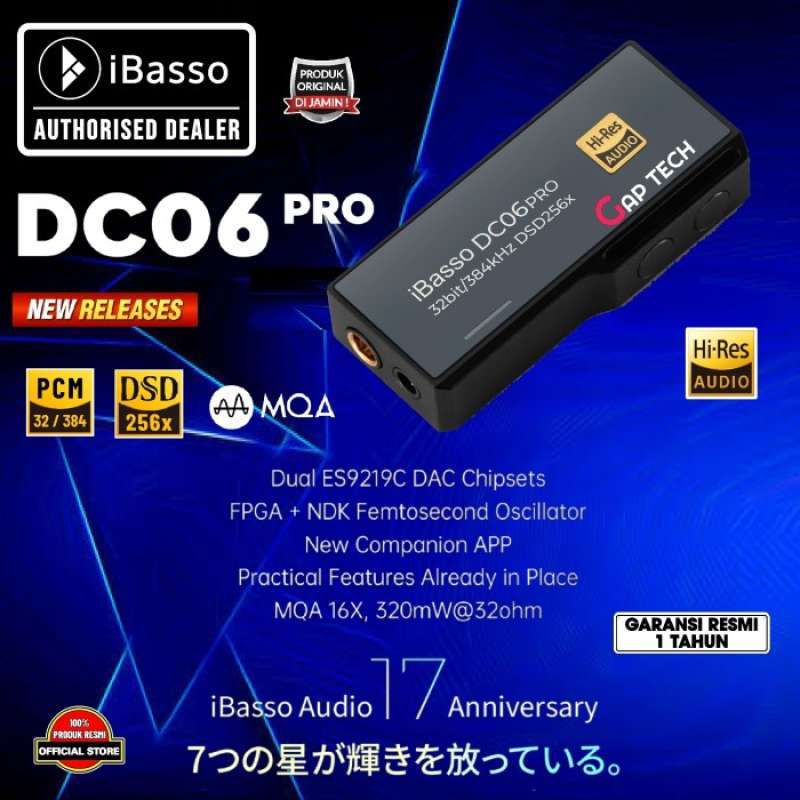 Jual Ibasso Dc06pro / Dc06 Pro Hi-res Usb Dac/amp With Dual Es9219c Dac ...