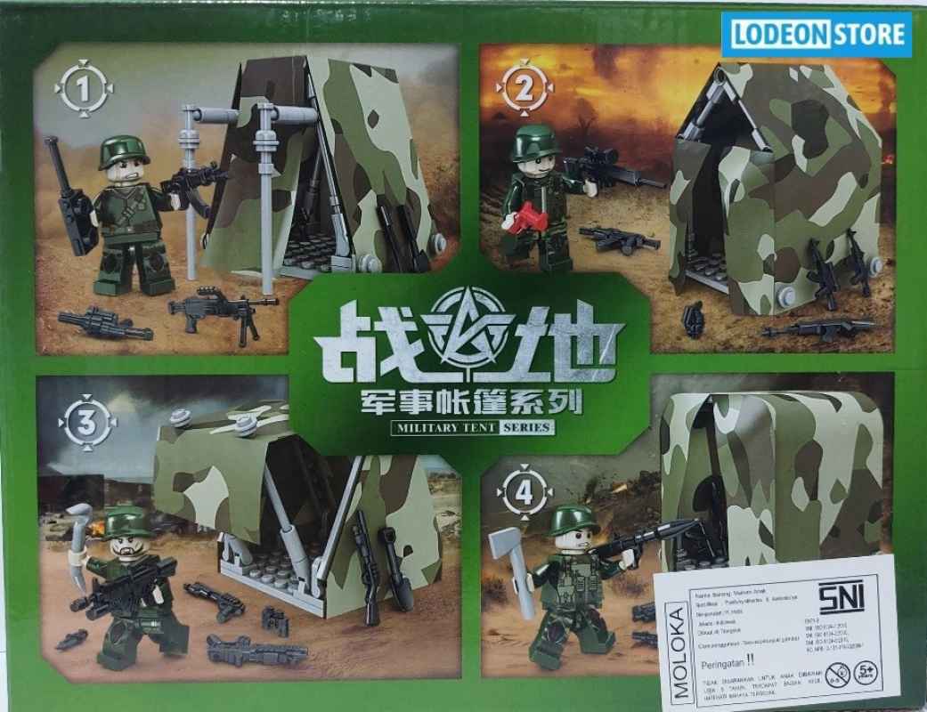 Promo Brick Tentara Perang Dan Kemah Military Tent Series Lwck 90144 ...