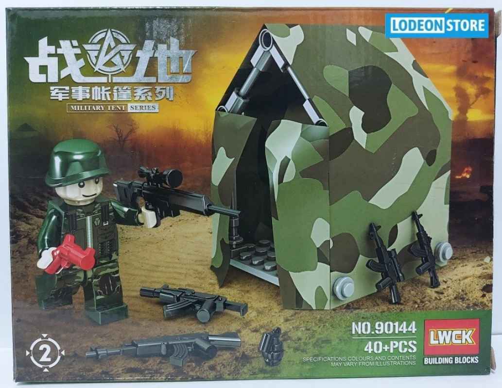 Promo Brick Tentara Perang Dan Kemah Military Tent Series Lwck 90144 ...