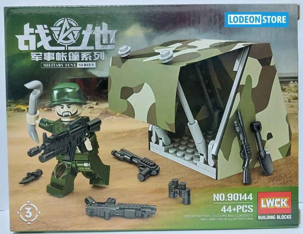 Promo Brick Tentara Perang Dan Kemah Military Tent Series Lwck 90144 ...